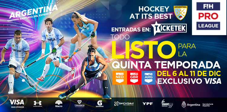 ENTRADAS A LA VENTA PARA LA FIH PRO LEAGUE EN SANTIAGO DEL ESTERO ...